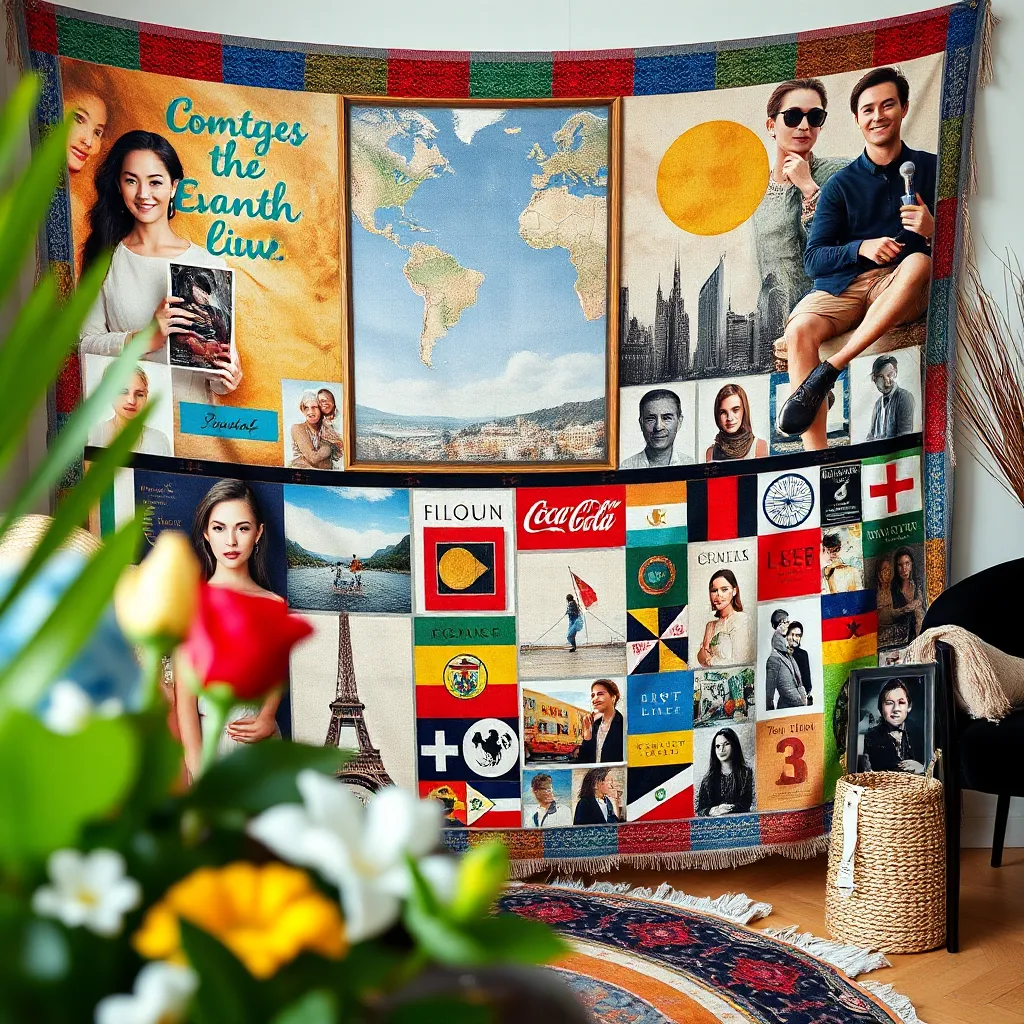 Custom Collage Tapestries for Distinctive Home Décor