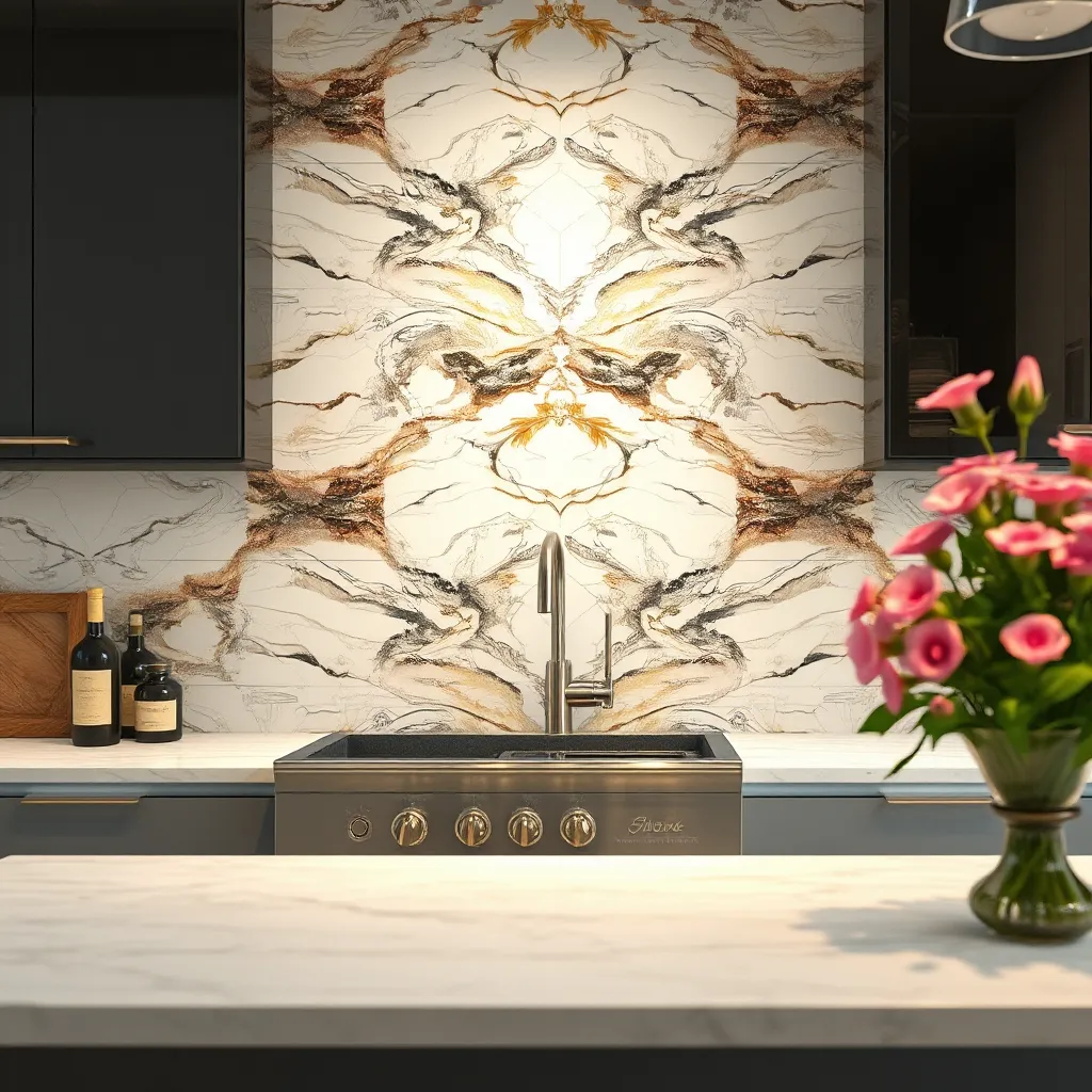 The Allure of Marble Wallpaper in Kitchen Design