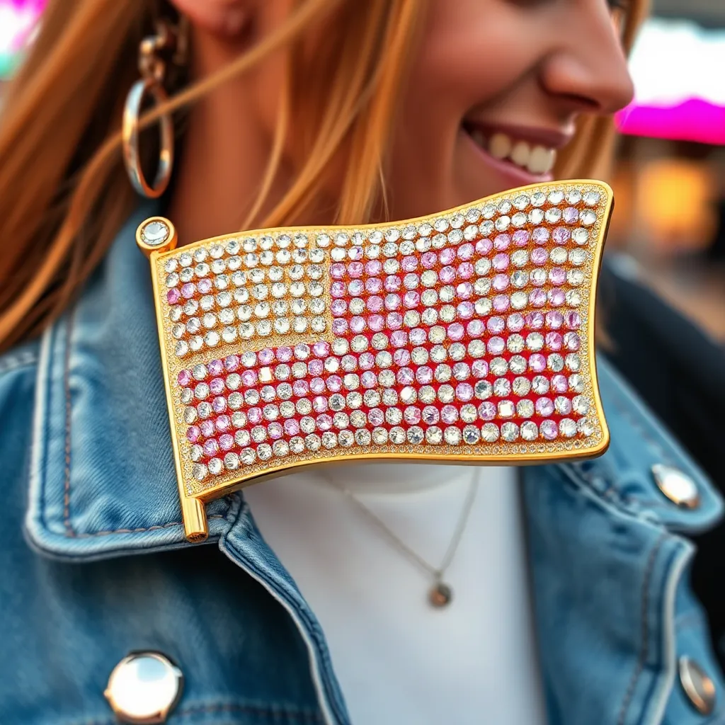 The Role of Rhinestone Flag Pins in Fashion and Identity