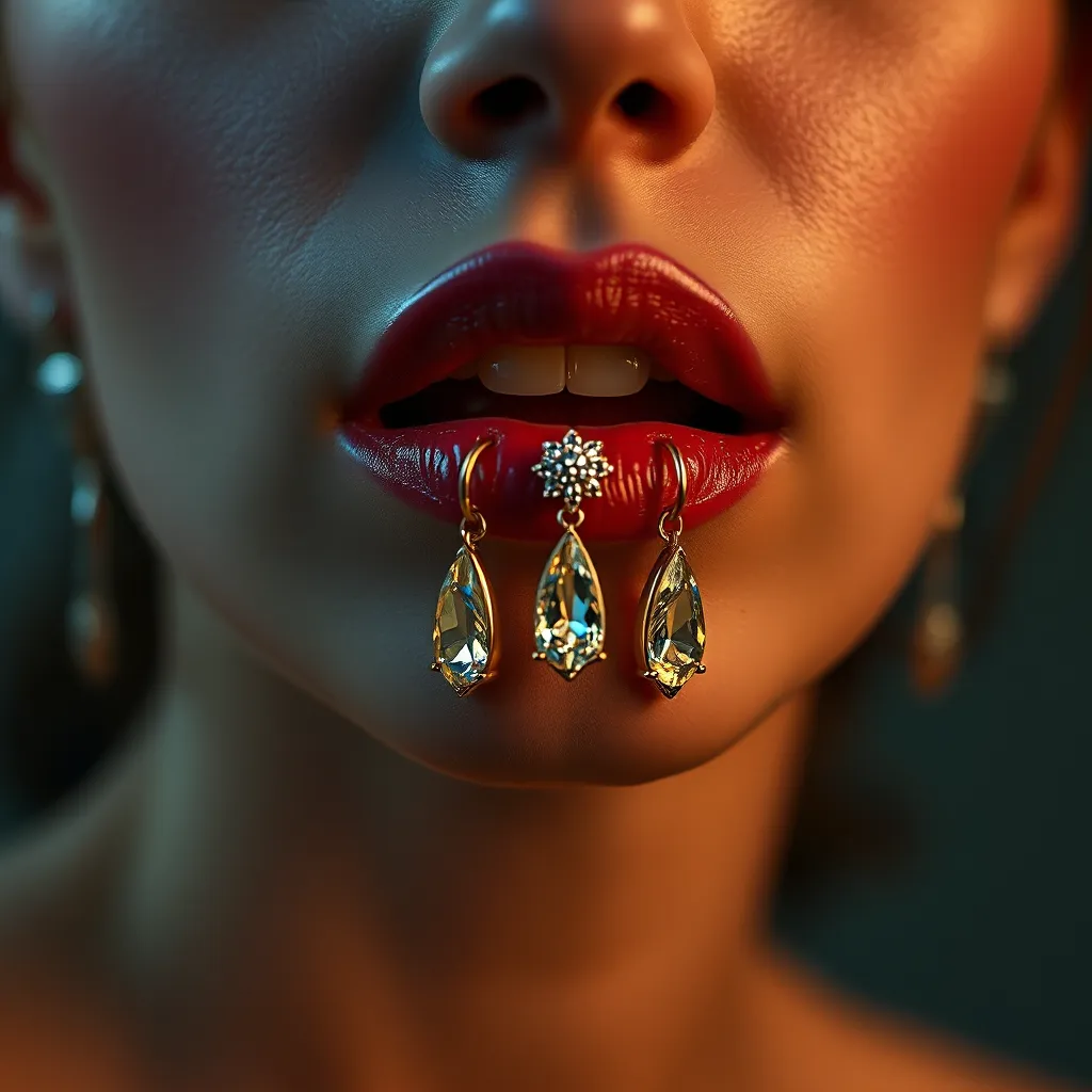 Trends and Styles in Vertical Labret Lip Jewelry
