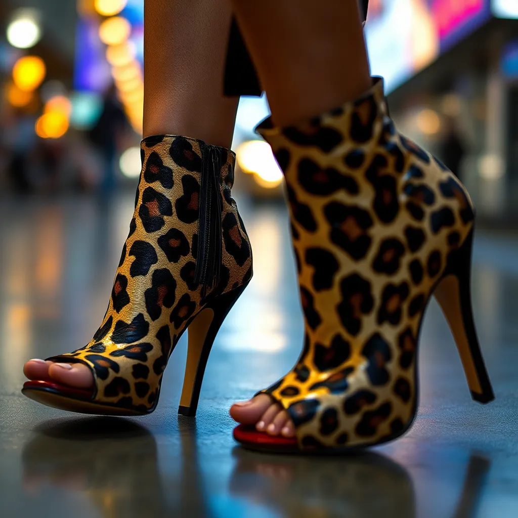 Exploring the Trend of Leopard Open Toe Booties