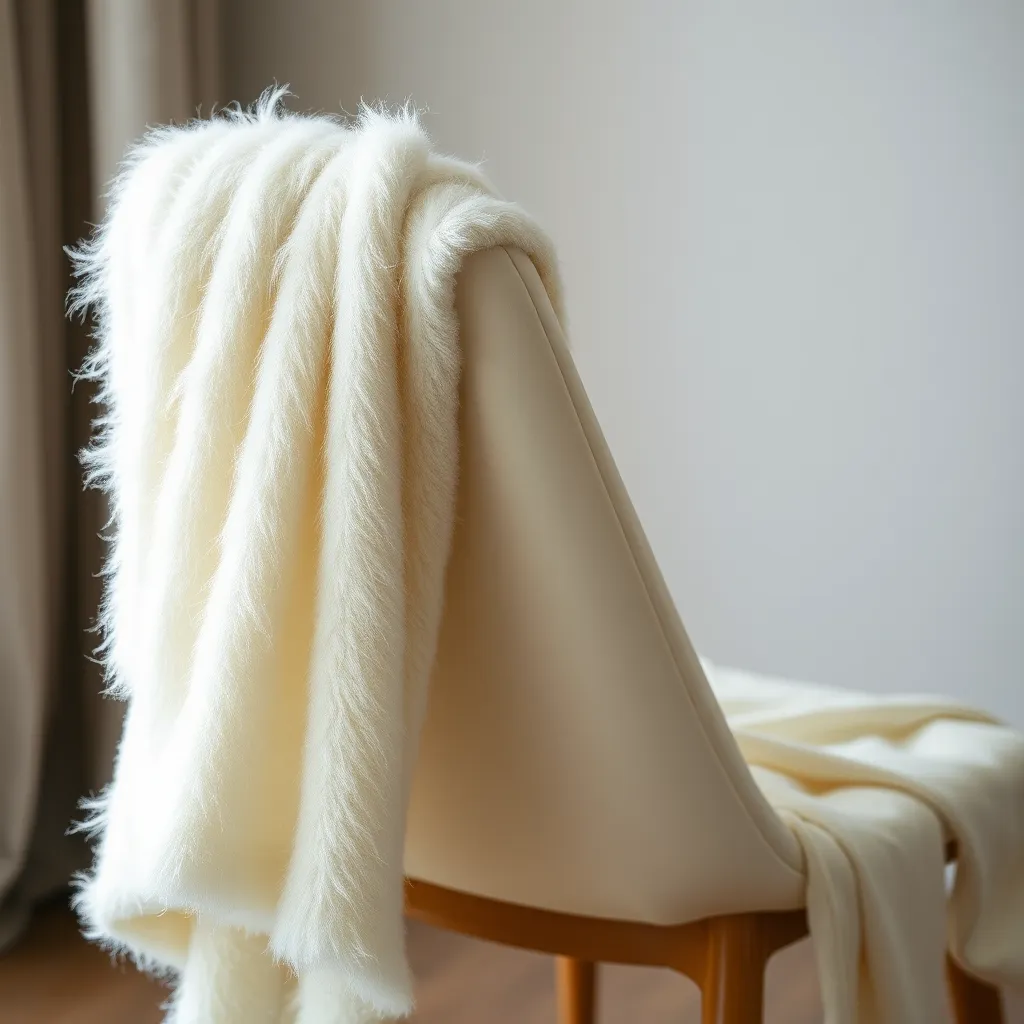 The Allure of the White Fuzzy Shawl: A Detailed Study